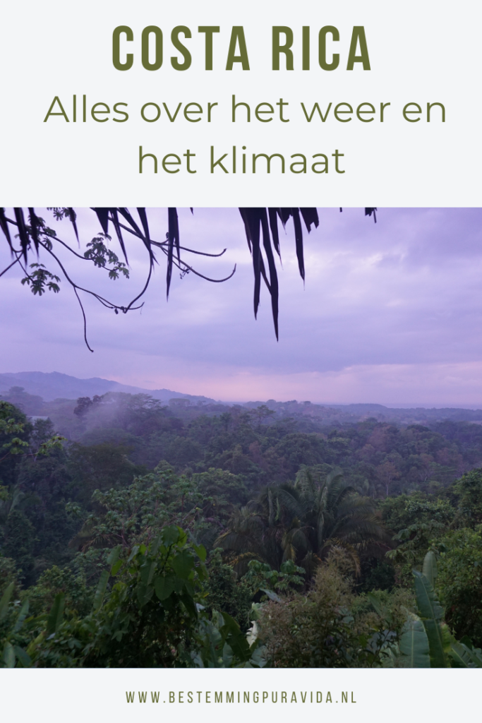 Het weer en klimaat van Costa Rica uitgelegd - Bestemming Pura Vida